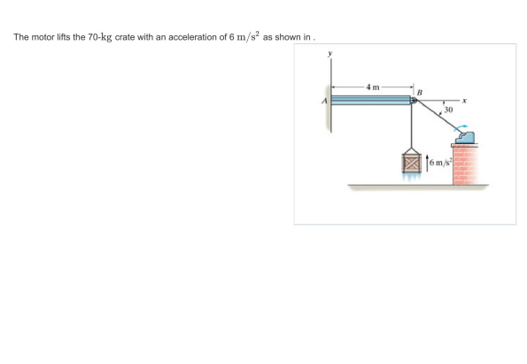 Solved The 50−kg crate starts from rest and achieves a | Chegg.com