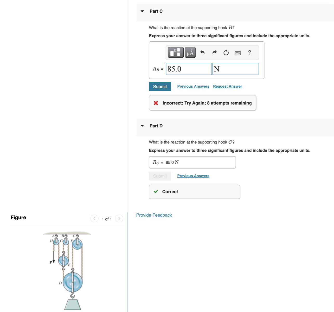 Solved Part Adetermine The Force P needed To Support The
