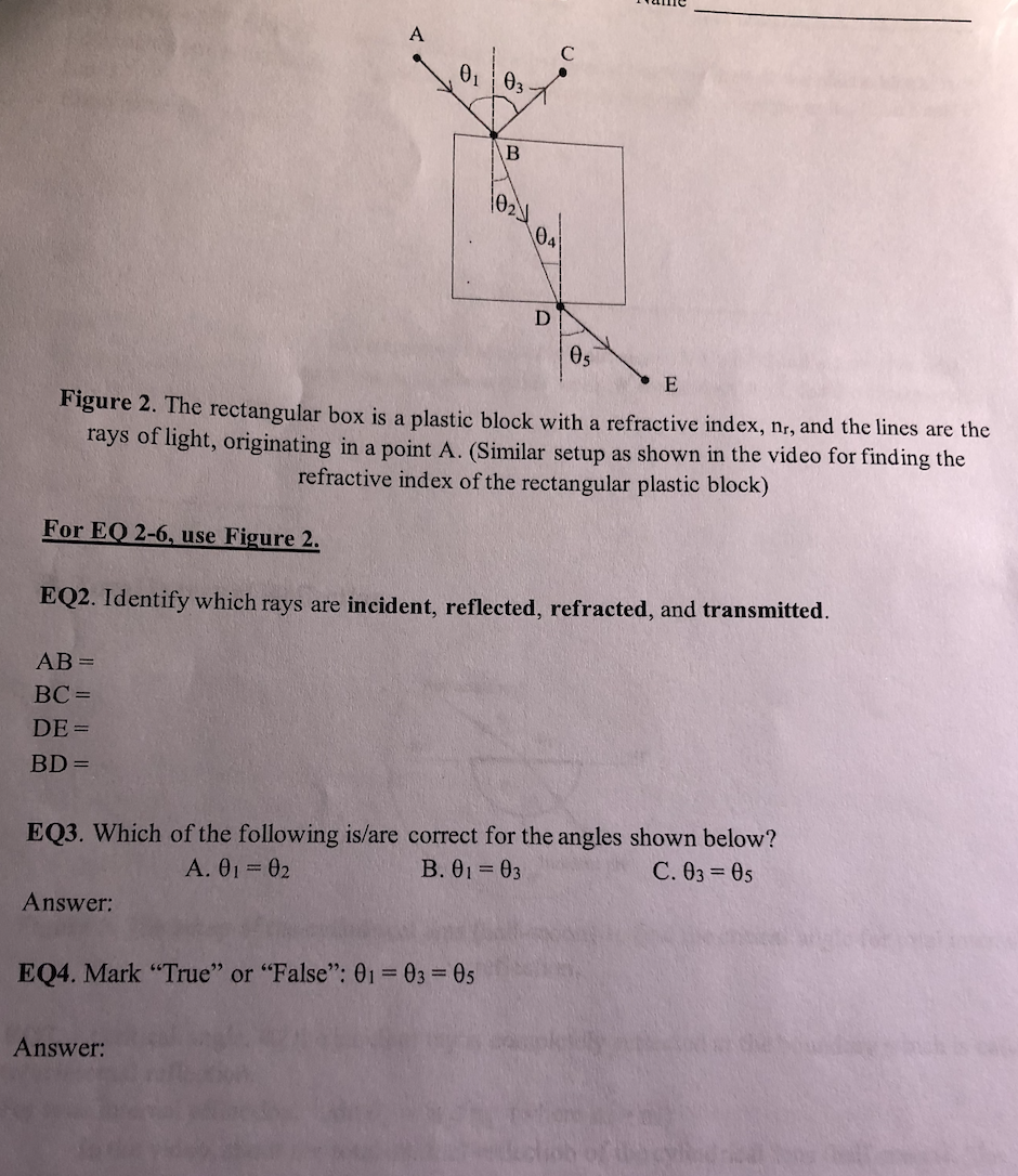 Solved Ie OV E re 4. The rectangular box is a plastic block | Chegg.com