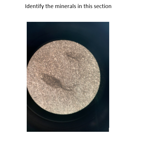 Solved Identify the minerals in this section | Chegg.com