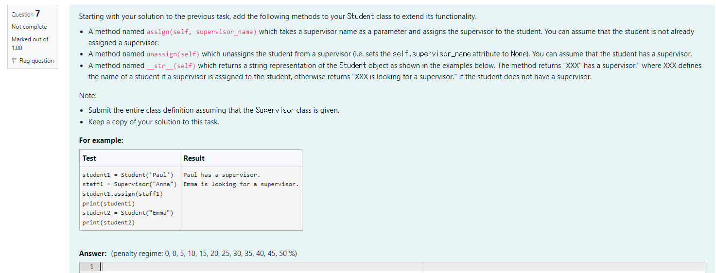 Solved Define a class named Student which represents | Chegg.com