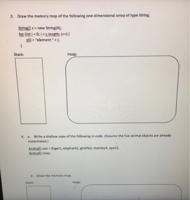 Solved vemory Mapping worksheet Draw the memory map of the | Chegg.com