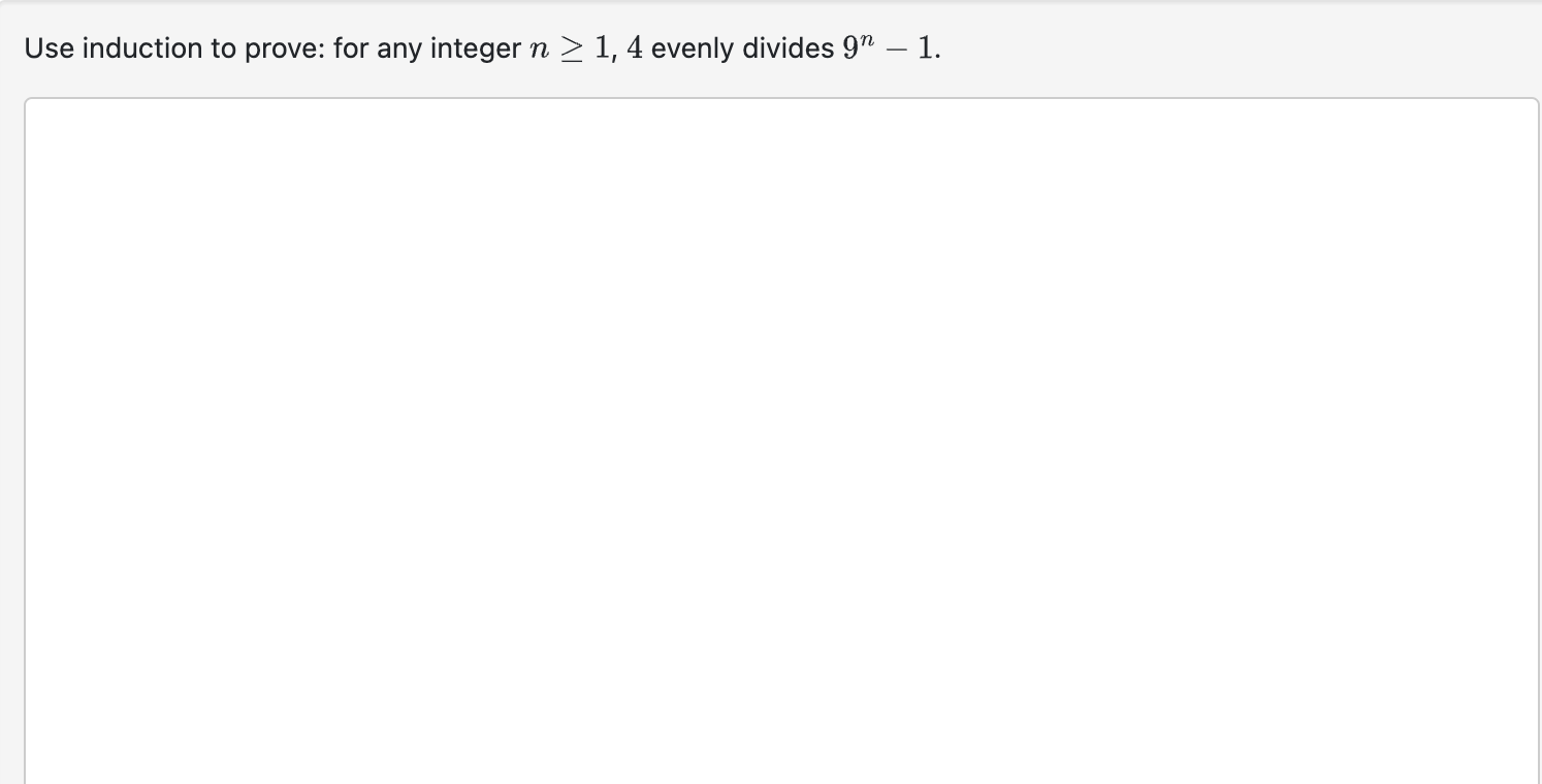 Solved Use induction to prove: for any integer n≥1,4 evenly | Chegg.com