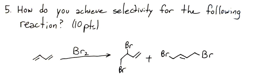 Solved How do you achieve selectivity for the | Chegg.com