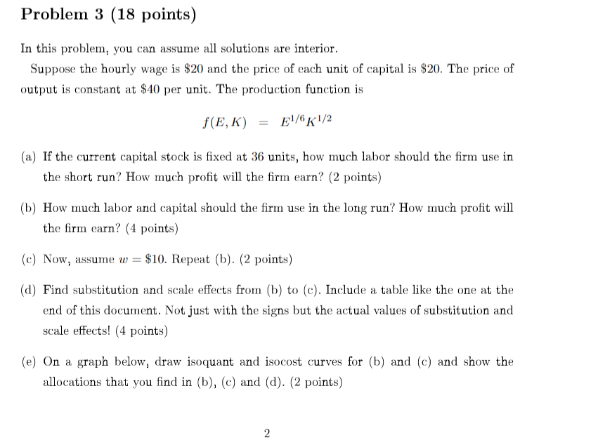 Solved Problem 3 (18 points) In this problem, you can assume | Chegg.com