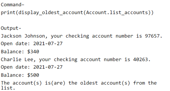 Solved Output- Jackson Johnson, your checking account number | Chegg.com