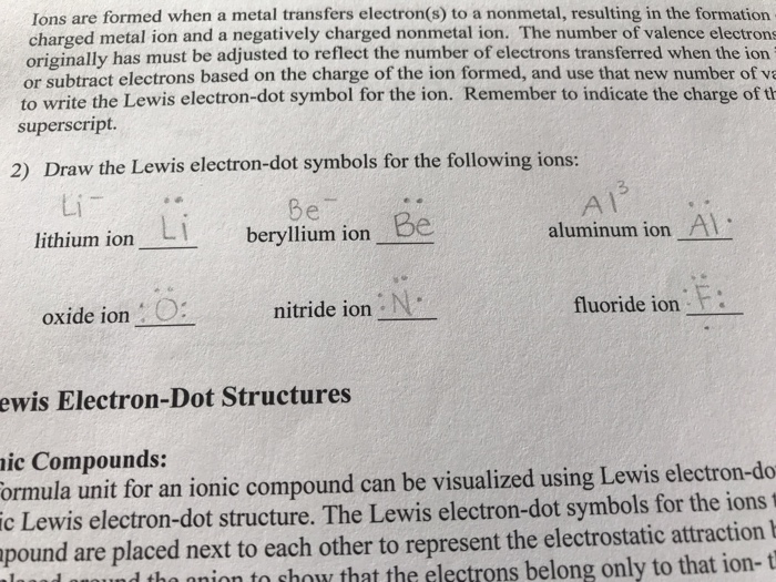 Solved Ions are formed when a metal transfers electron(s) to | Chegg.com