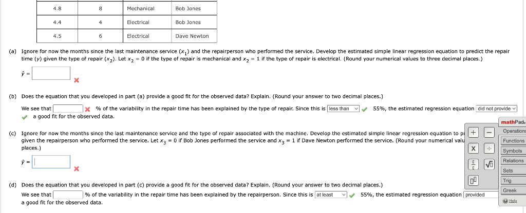 Solved A statistical program is recommended. performed the | Chegg.com