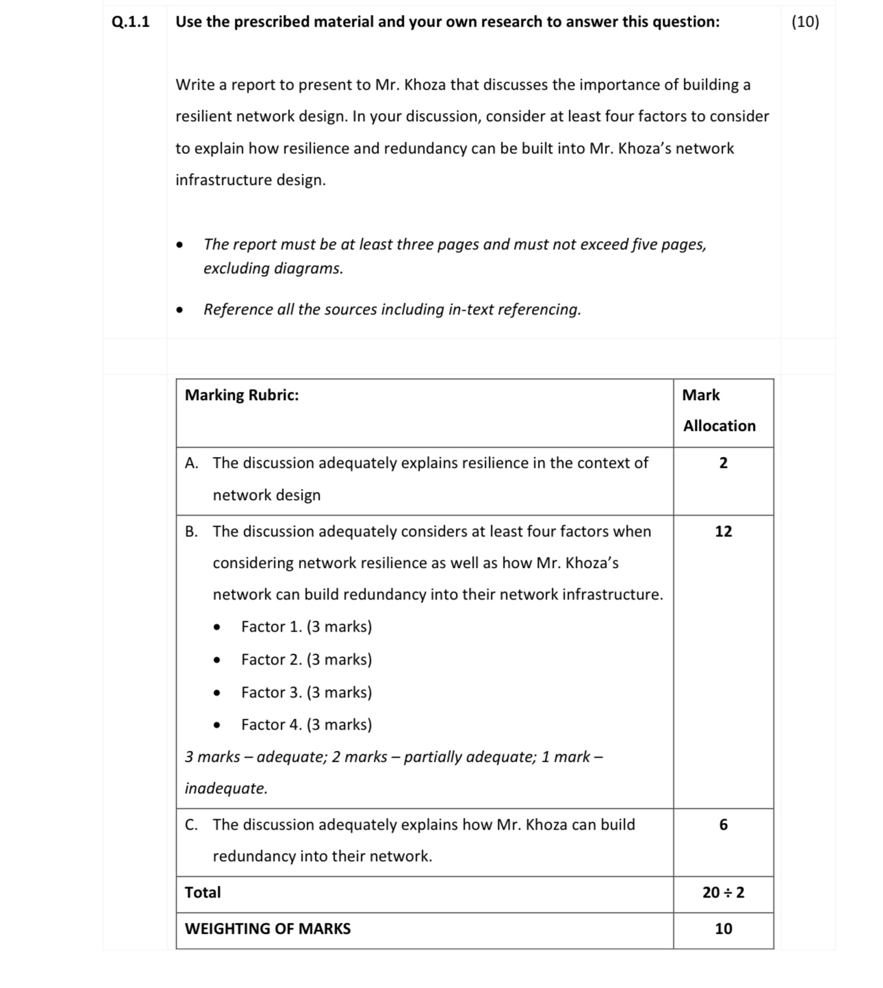 Solved Mr. Khoza runs a small business in Midrand, Gauteng. | Chegg.com