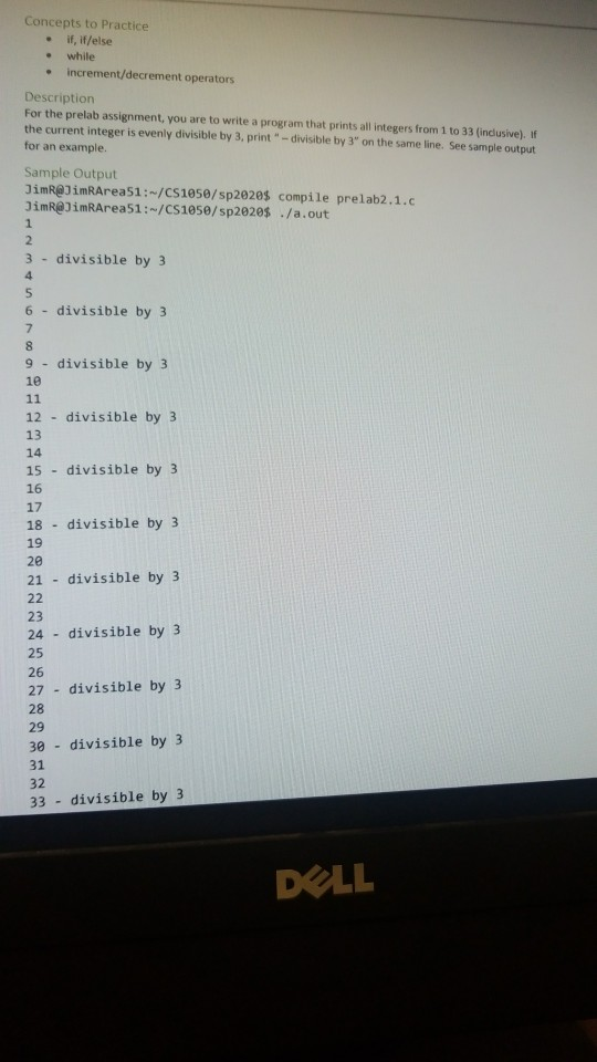 Solved Concepts to Practice . if, if/else • while • | Chegg.com
