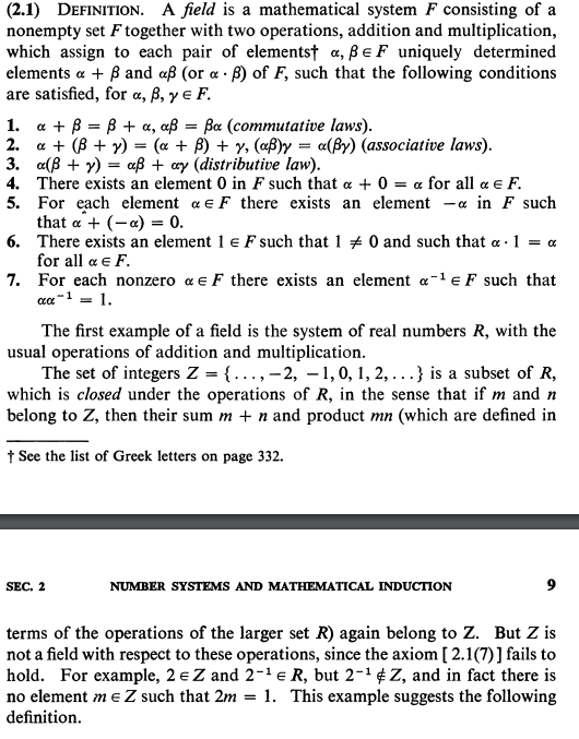 Solved Suppose the field axioms (see Definition (2.1)) | Chegg.com