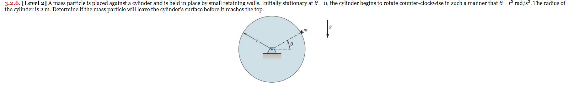 Solved 3.2.6. [Level 2] ﻿A mass particle is placed against a | Chegg.com