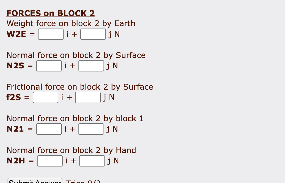 Solved Block 1(m1=4 kg) and block 2(m2=10 kg) are adjacent | Chegg.com
