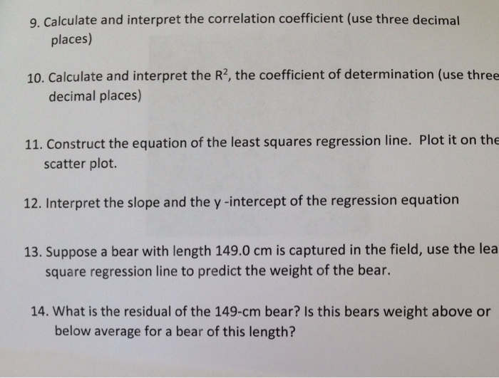 Solved 9. Calculate and interpret the correlation | Chegg.com