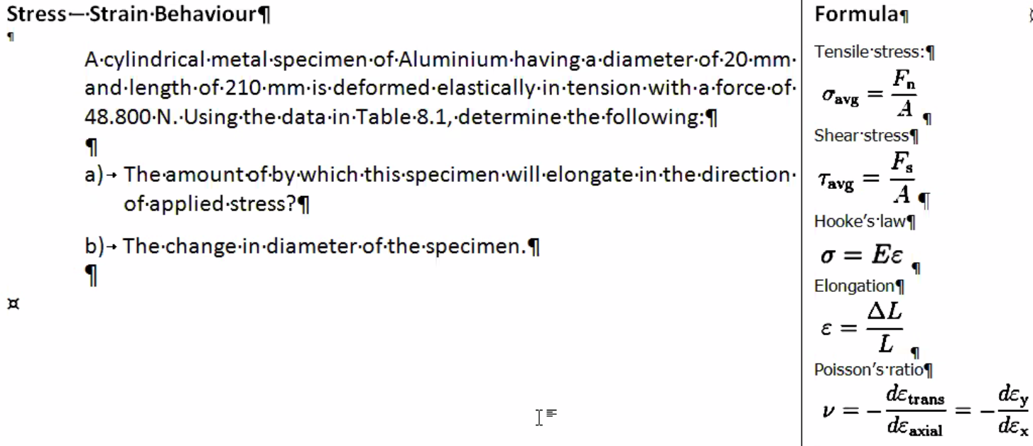 Solved Modulus of Elasticity Shear Modulus Metal Alloy | Chegg.com