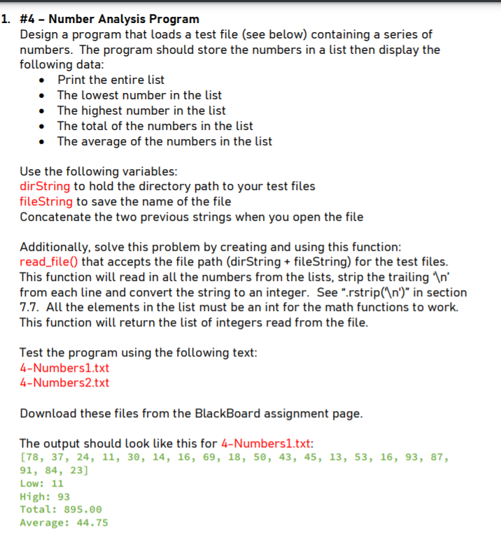 Solved 1. #4 - Number Analysis Program Design a program that | Chegg.com Solved 1. #4 - Number Analysis Program Design a program that | Chegg.com
