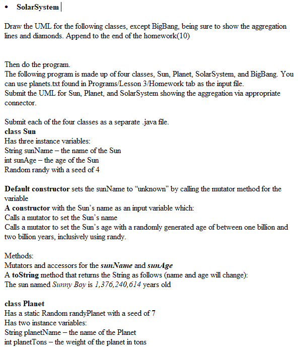 Solved Default constructor sets the planetName to "unknown" | Chegg.com