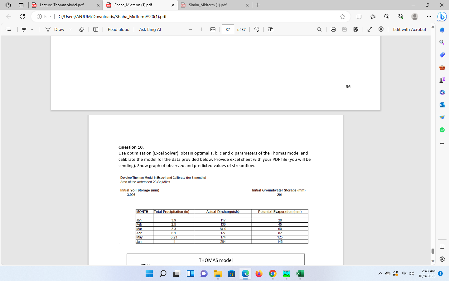 Solved Question 10. Use optimization (Excel Solver), obtain | Chegg.com