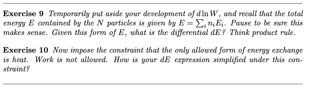 Solved From a worksheet entitled "Thermodynamic Entropy from | Chegg.com