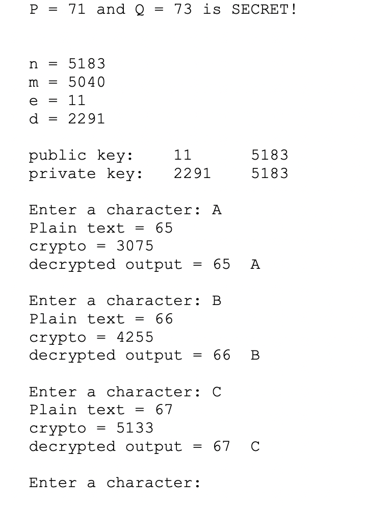 Solved here is a c++ assignment: Demonstrate the RSA | Chegg.com