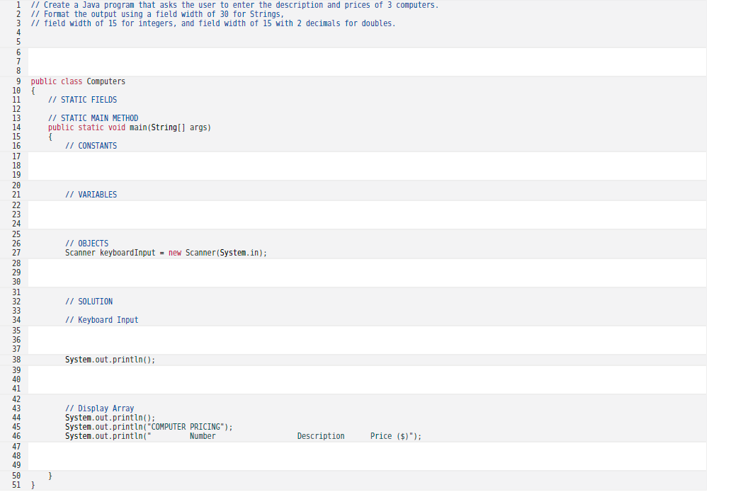 Solved // Create a Java program that asks the user to enter | Chegg.com