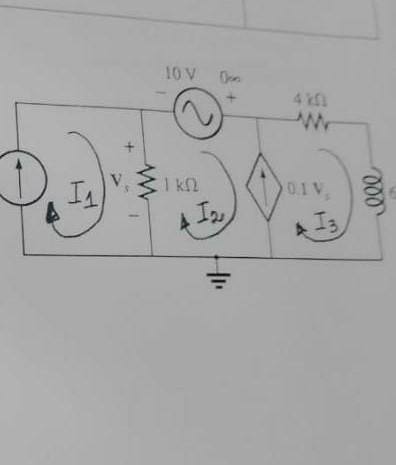 For the following electrical circuit, applying mesh | Chegg.com
