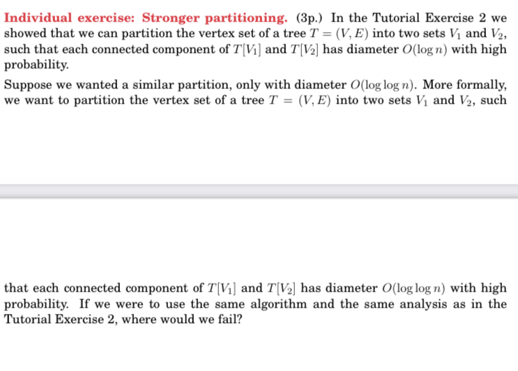 Solved Individual exercise: Stronger partitioning. (3p.) In | Chegg.com