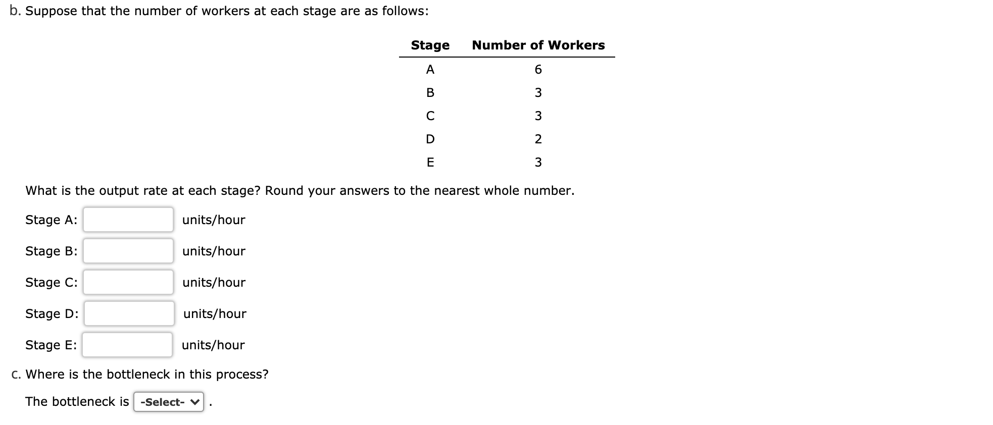 Solved The production process shown below consists of five | Chegg.com