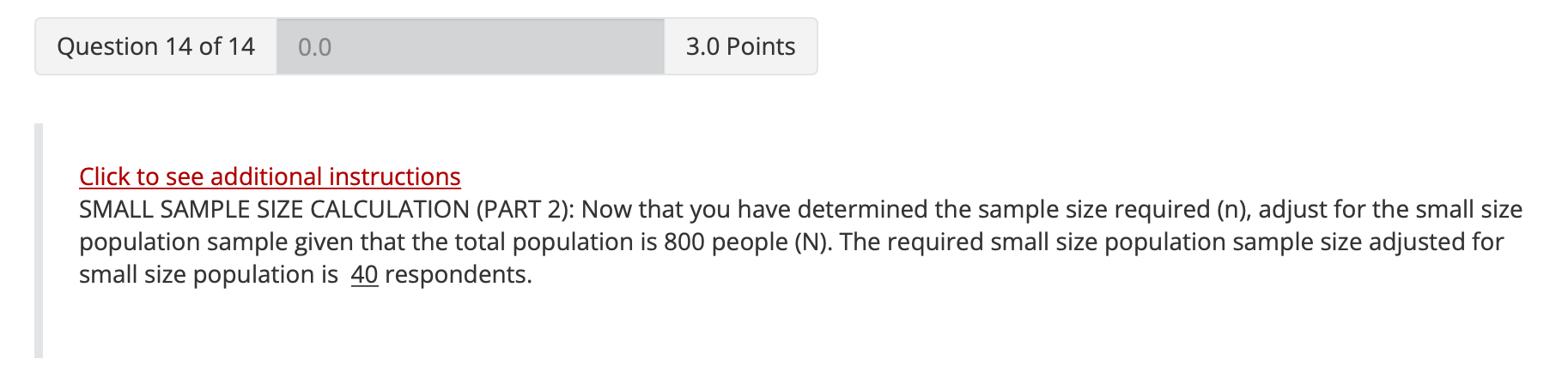 Click to see additional instructions SMALL SAMPLE | Chegg.com