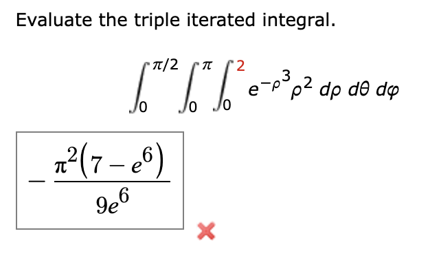 Solved (6.1)Evaluate the triple iterated | Chegg.com