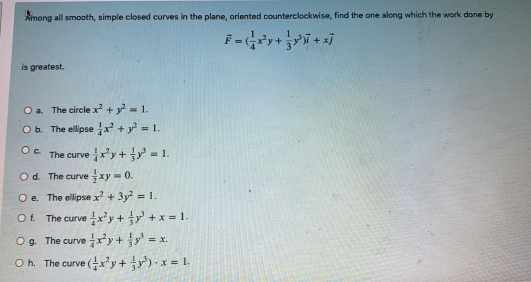 Solved 1 Among all smooth, simple closed curves in the | Chegg.com