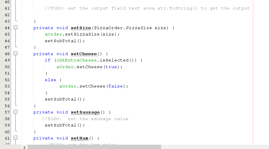 package presentation; import business. PizzaOrder; | Chegg.com