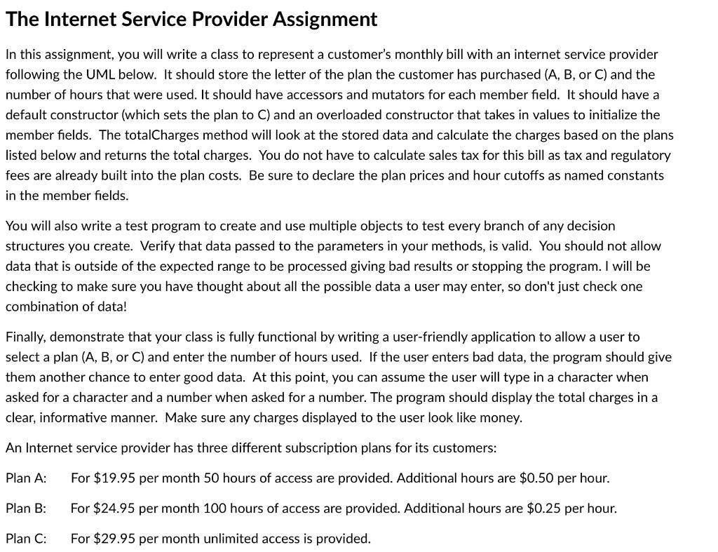 Solved I'm stuck on this assignment, I need it in java and | Chegg.com