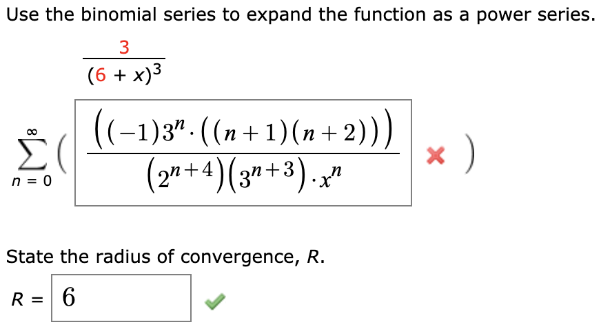 Solved Use the binomial series to expand the function as a | Chegg.com