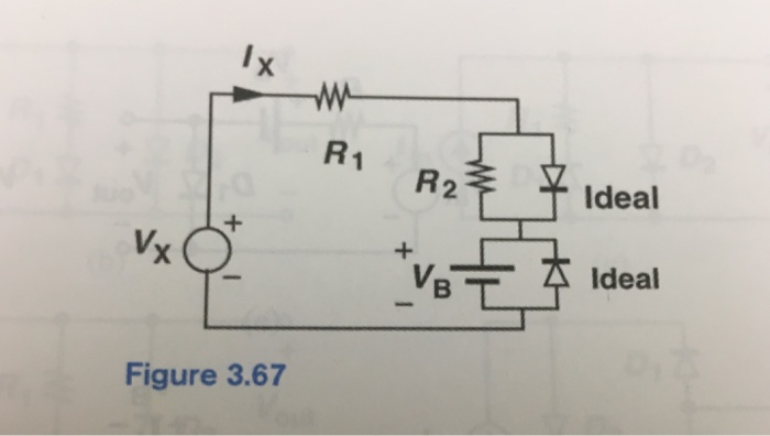 Solved 3.7. For the circuit shown in Fig. 3.67, plot Ix as a | Chegg.com