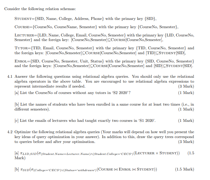 Question 4 6 Marks The following table contains the | Chegg.com