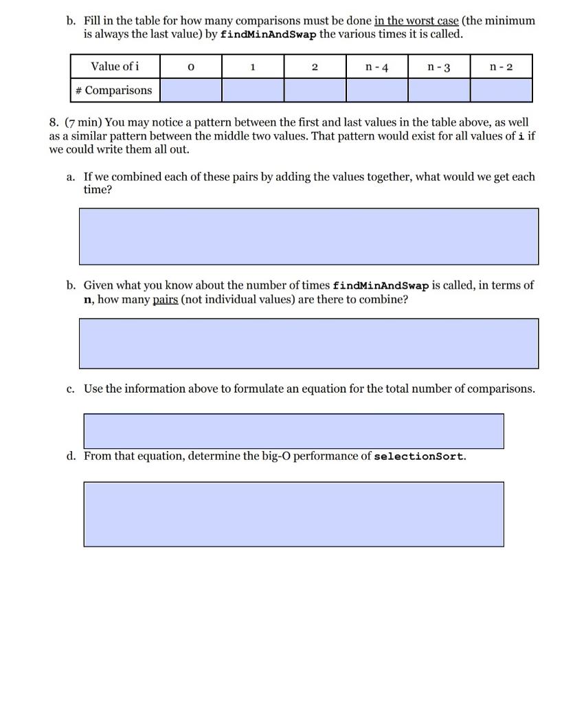Solved Consider An Array Of Unsorted Data A Program Could
