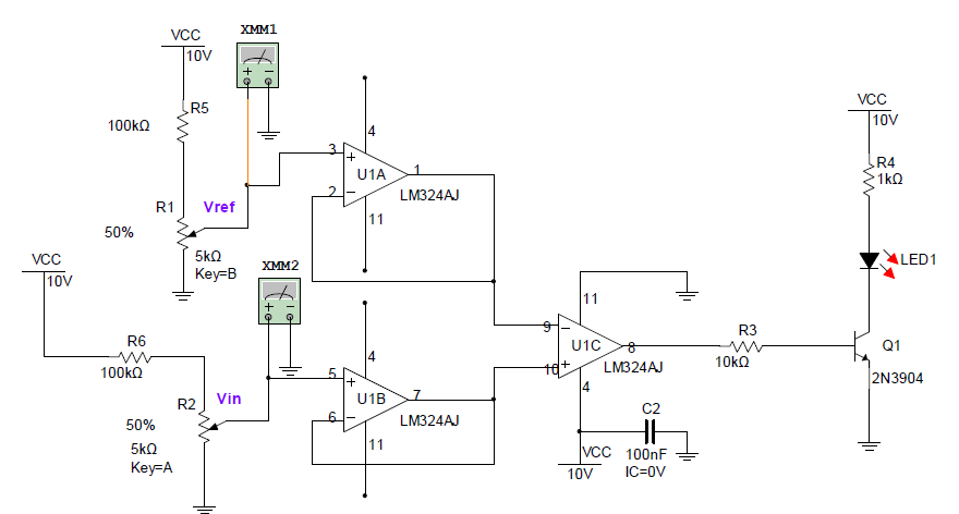 Solved Procedure/Tasks Using Multisim 1. Build the circuit | Chegg.com