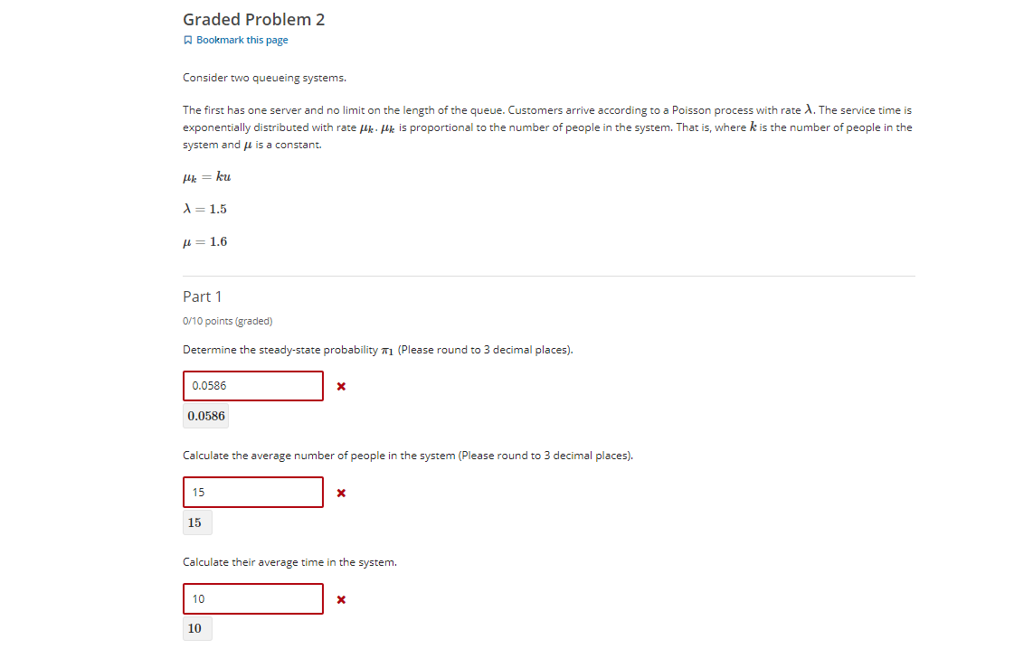 Solved Graded Problem 2 Bookmark this page Consider two | Chegg.com