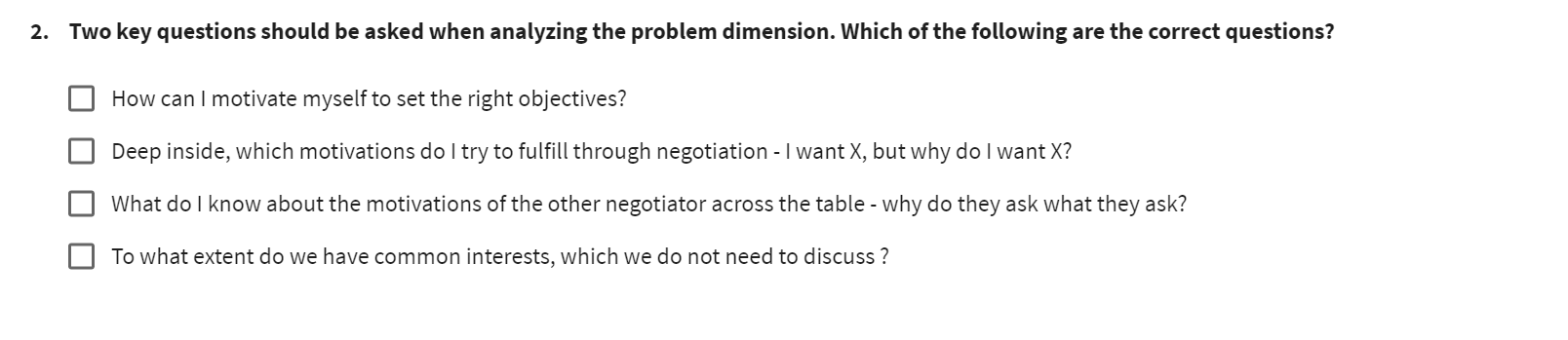 Solved Two key questions should be asked when analyzing the | Chegg.com