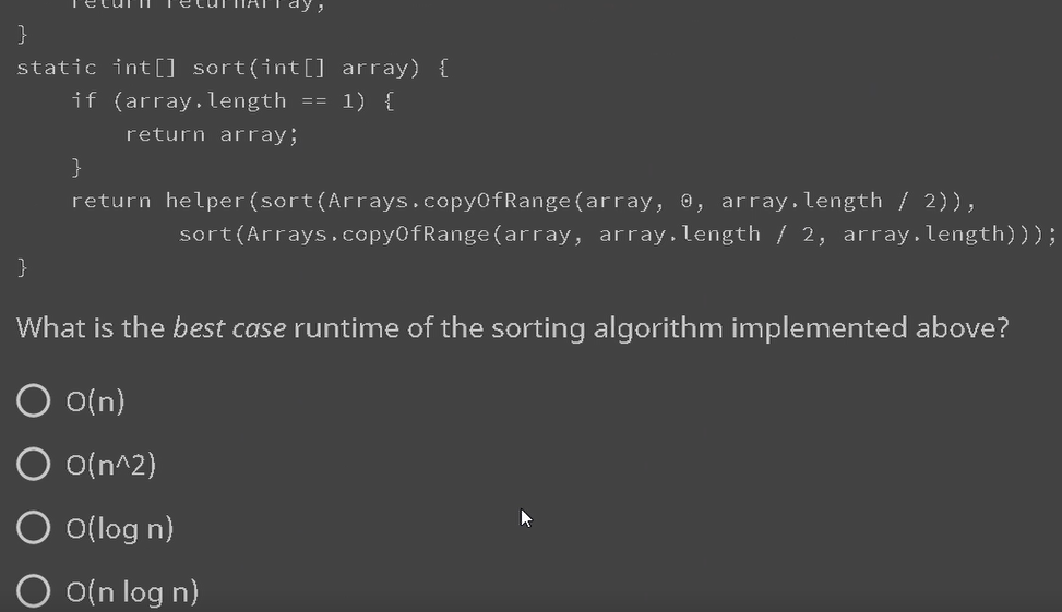 Solved = = = static int[] helper(int[] first, int[] second) | Chegg.com
