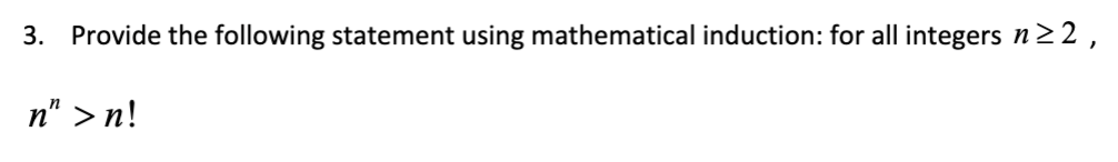 Solved 3. Provide the following statement using mathematical | Chegg.com