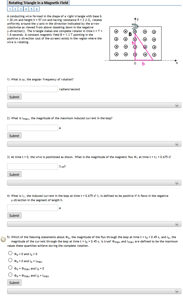 Solved Rotating Triangle in a Magnetic Field A conducting | Chegg.com