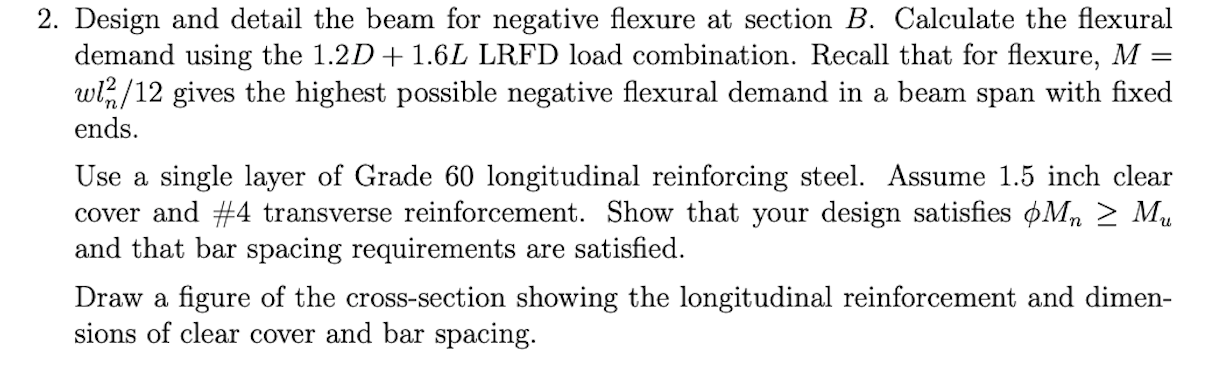 Solved Based on tributary load analysis, the dead and live | Chegg.com