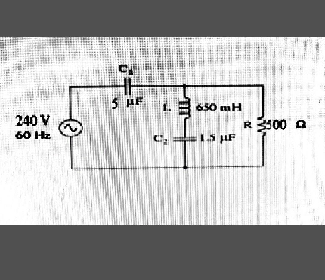 Solved Find the impedance value of the circuit in the | Chegg.com