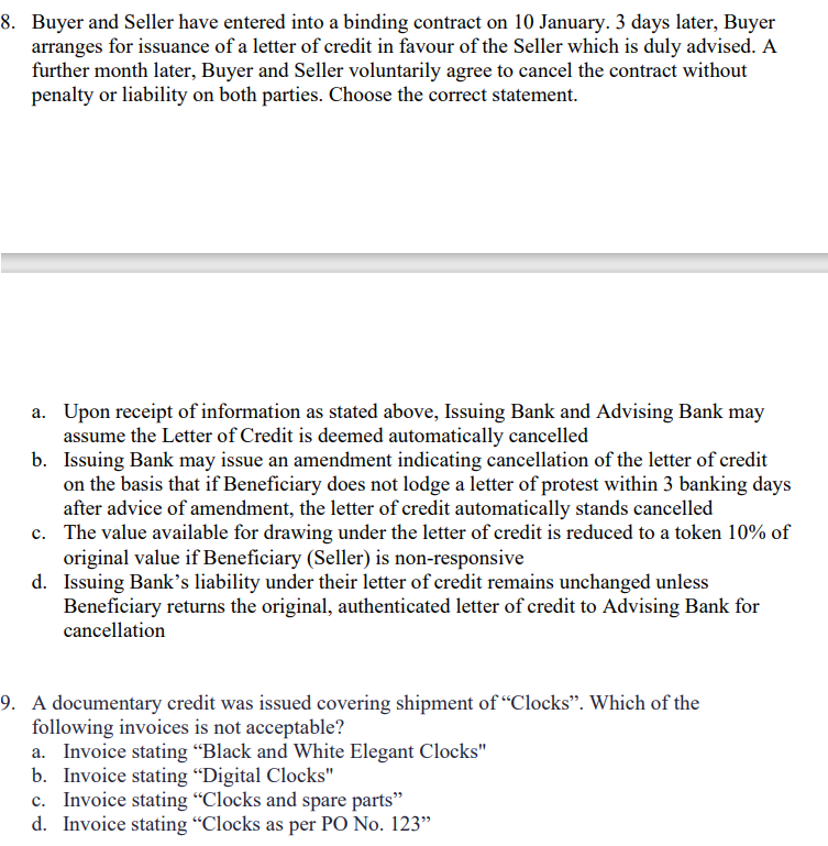 Solved Buyer and Seller have entered into a binding contract | Chegg.com