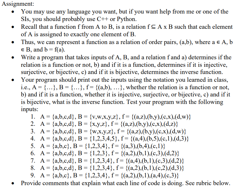 - You may use any language you want, but if you want | Chegg.com
