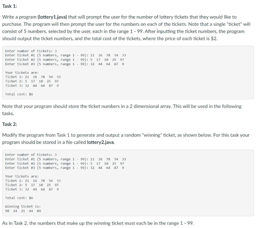 Solved I want the answer to task 2, not task 1. I have | Chegg.com