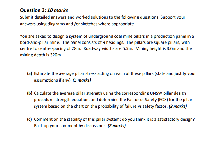 Question 3: 10 marks Submit detailed answers and | Chegg.com