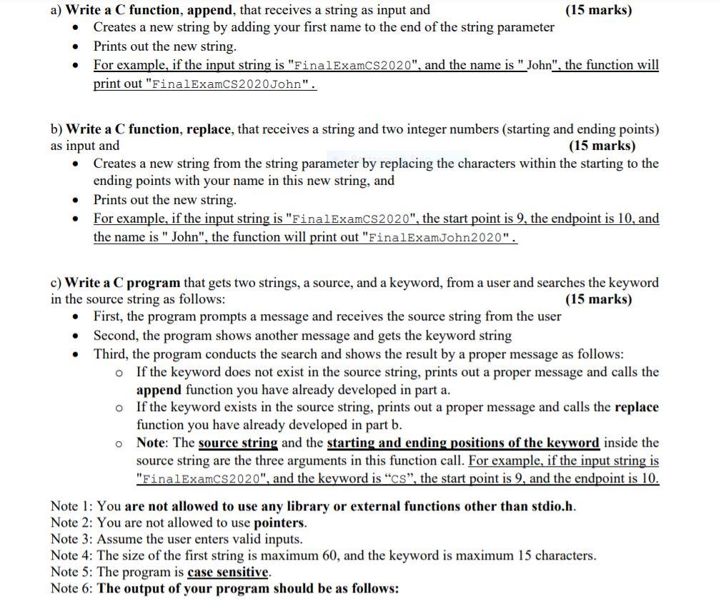 Solved Sample execution 1: (Assume that the name is | Chegg.com